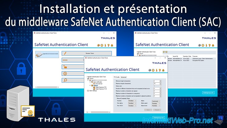 Installation et présentation du middleware SafeNet Authentication ...