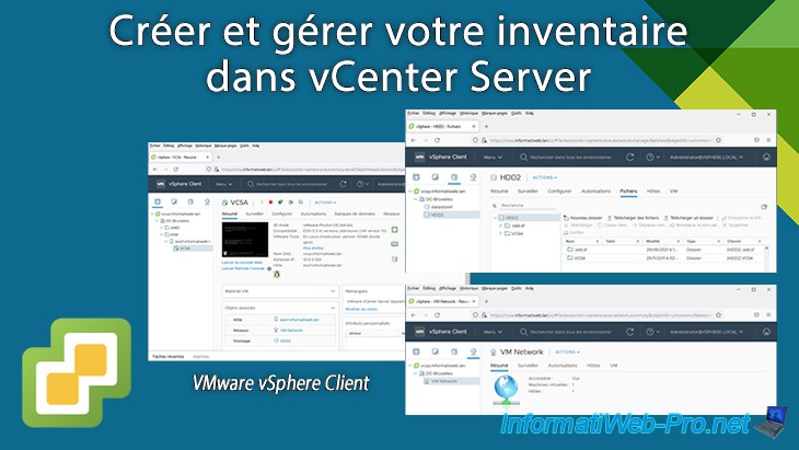 Créer et gérer l'inventaire de votre infrastructure VMware vSphere 6.7 ...
