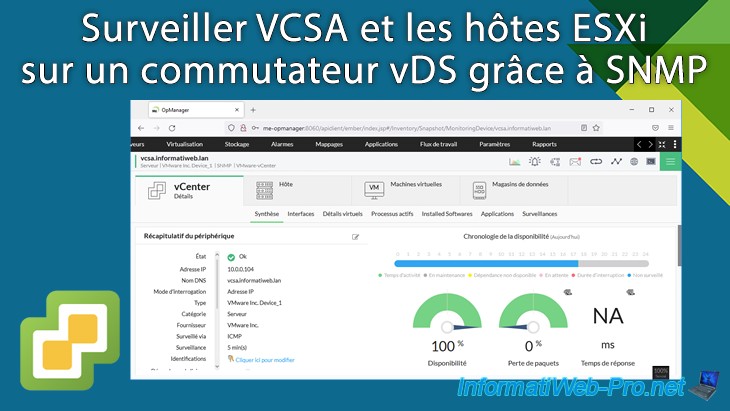 Surveiller vCenter Server (VCSA) et les hôtes ESXi sur un commutateur ...