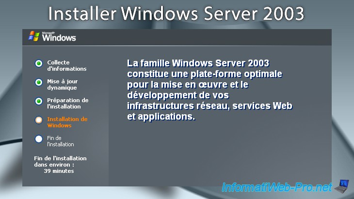 Installer Windows Server 2003 - Windows Server - Tutoriels ...
