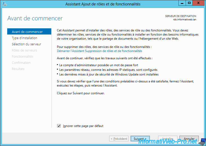 Déployer une infrastructure RDS (via le démarrage rapide) sous Windows ... Déployer une infrastructure RDS (via le démarrage rapide) sous Windows ...